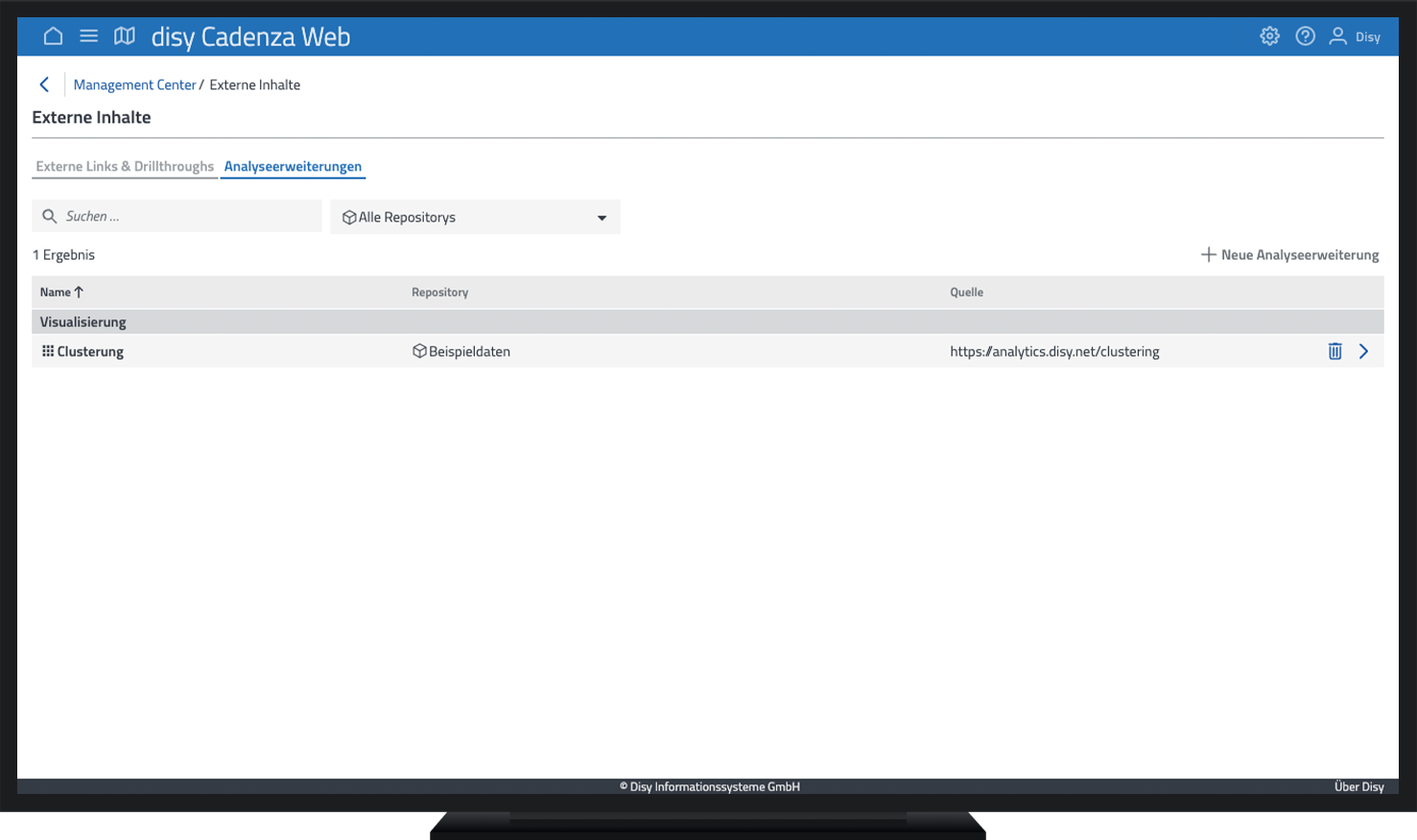 Advanced Analytics und Analyseerweiterungen - Disy